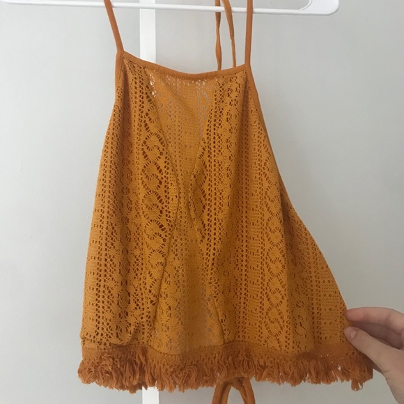 EARTHBOUND | Tops | Yellow Earthbound Crop Halter Top | Poshmark